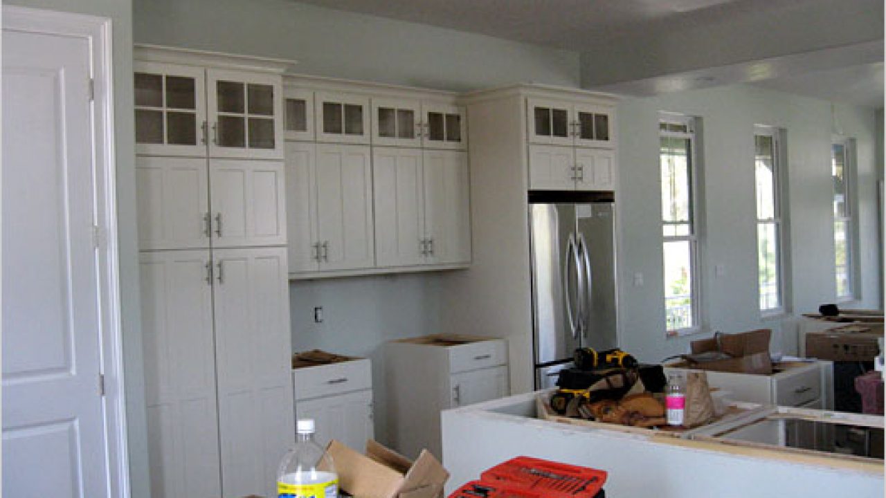 Stacked Kitchen Cabinets