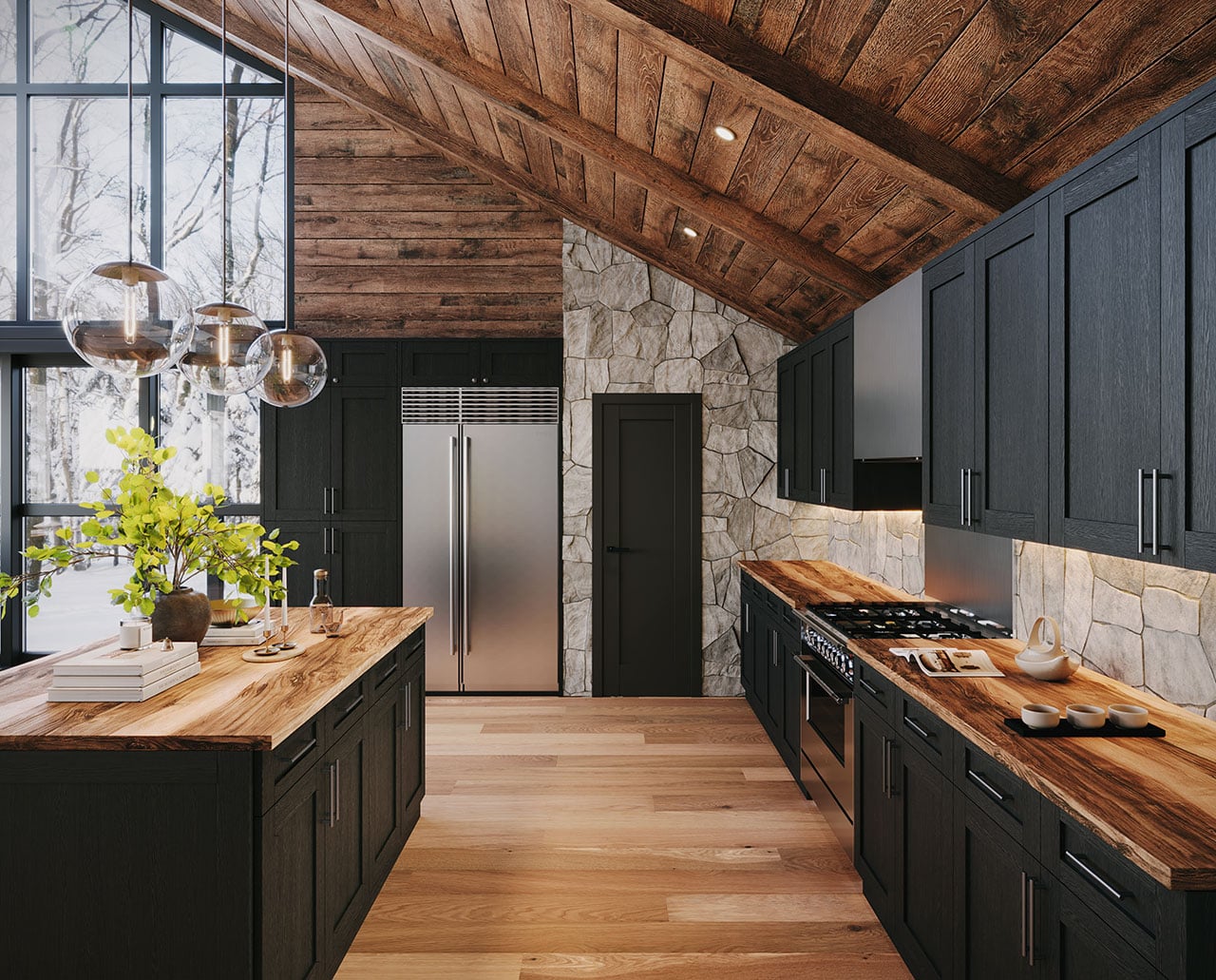 Buy Blaze Black Assembled Kitchen Cabinets Online