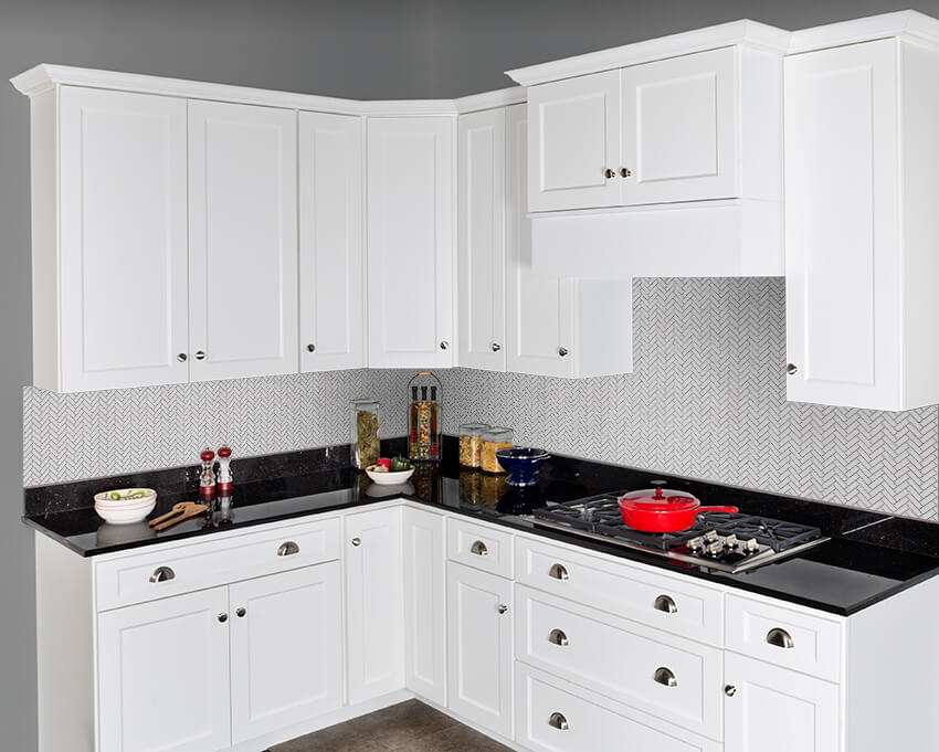 Broadway White - Assembled Kitchen Cabinets