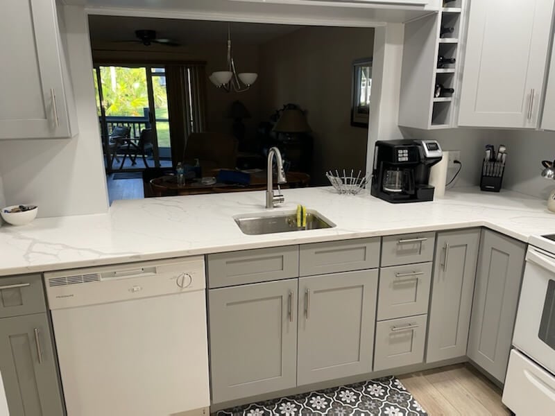 Buy Lait Gray Assembled Kitchen Cabinets Online